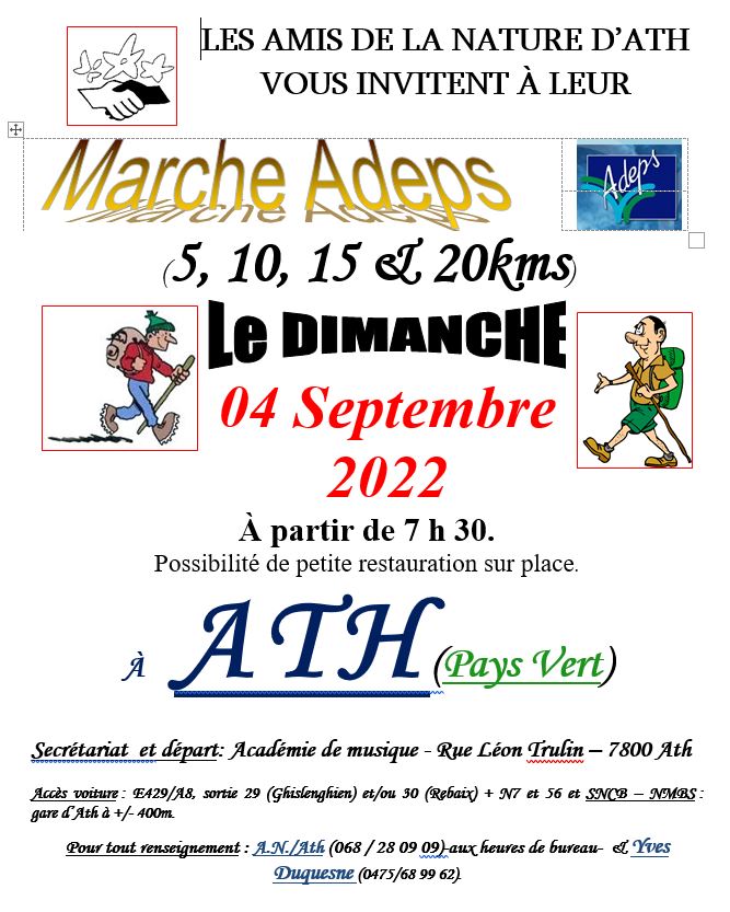 Nos marches fédérales et ADEPS - Site officiel des amis de la nature d ...